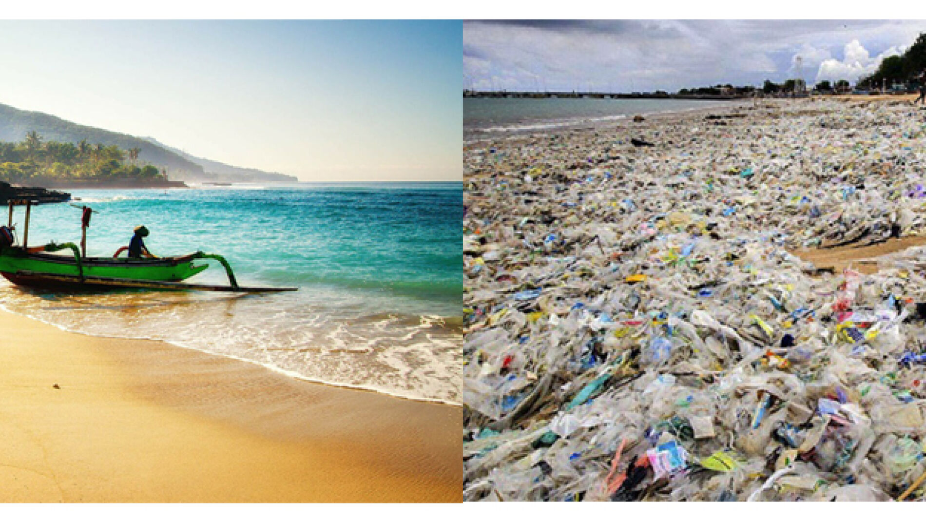 La contaminación de plástico amenaza a la paradisíaca Isla de Bali ...