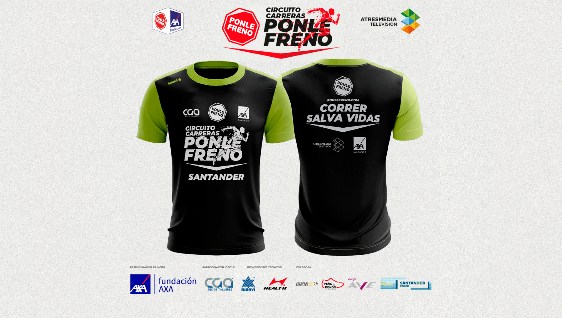La camiseta oficial de la Carrera Ponle Freno Santander 2022 | ATRESMEDIA