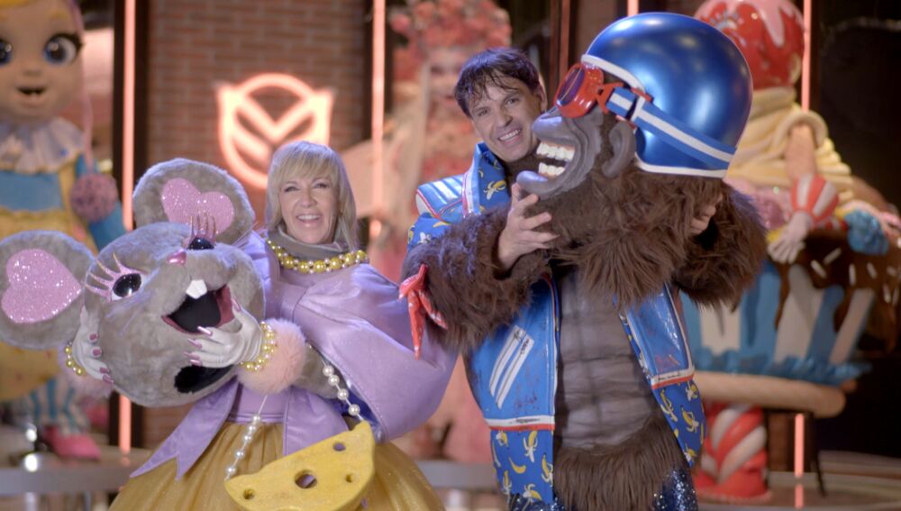 Fernando Morientes (Gorila) y Ana Torroja (Ratita), ganadores de la ...