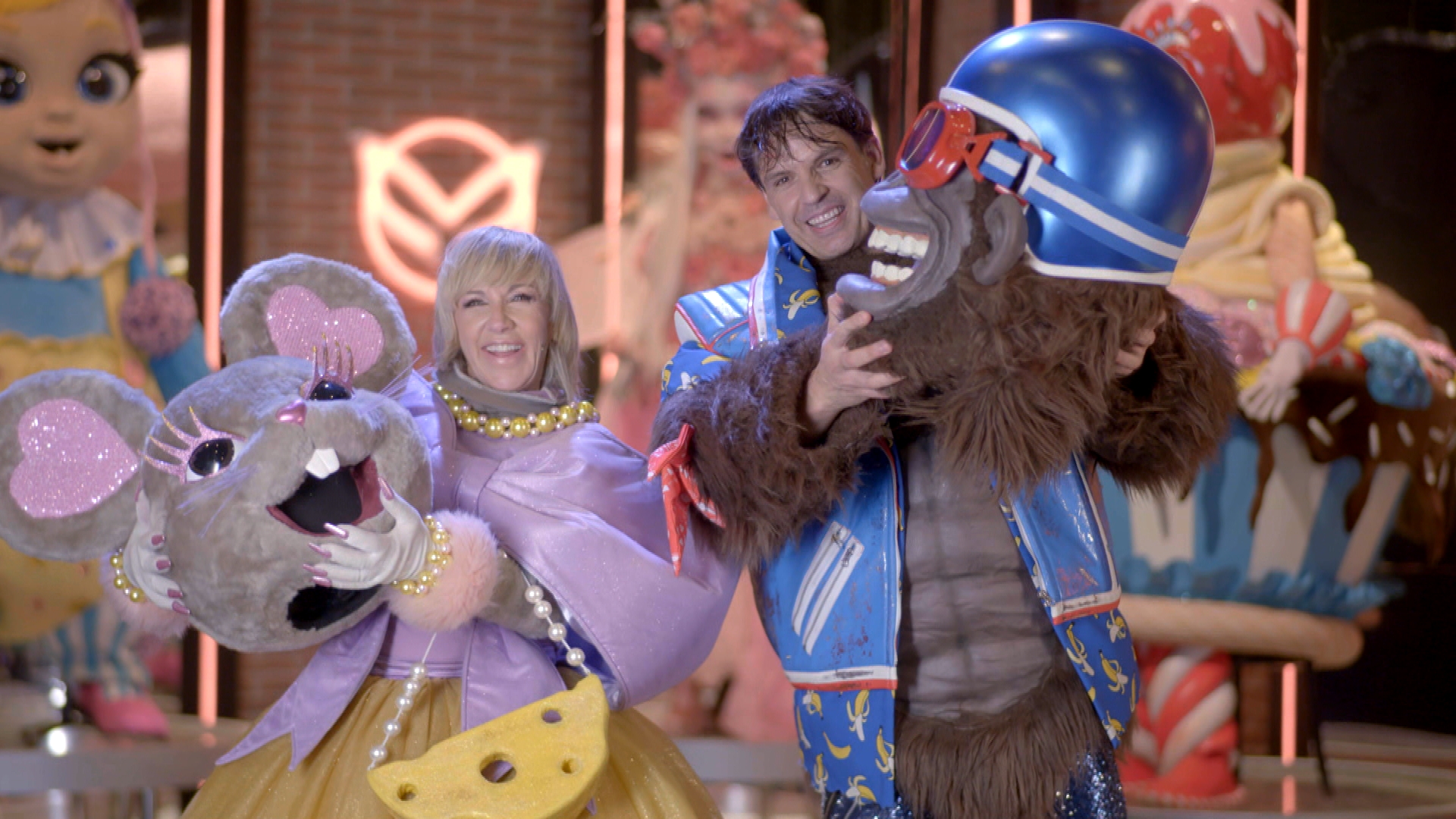 Fernando Morientes (Gorila) y Ana Torroja (Ratita), ganadores de la ...