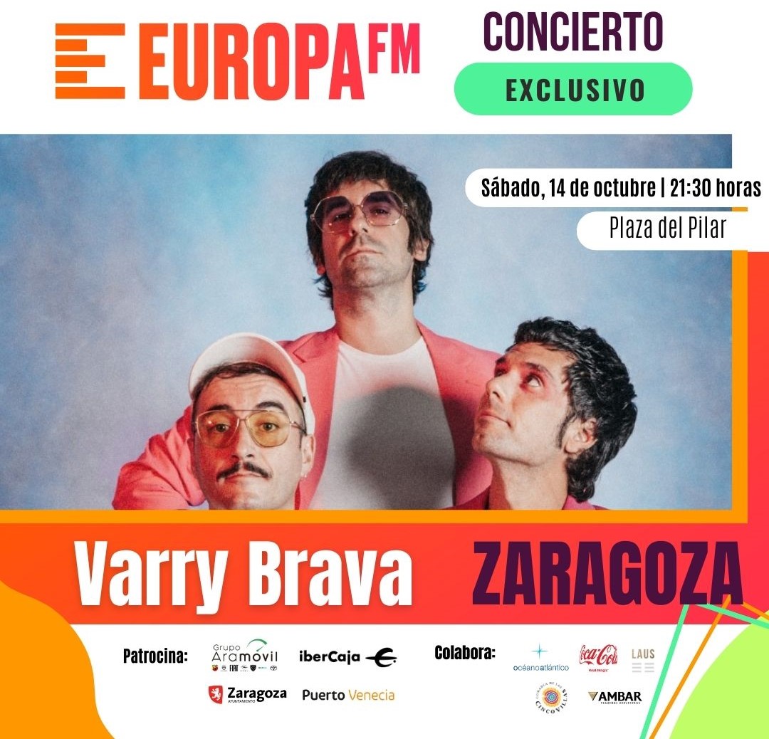Varry Brava se sube mañana sábado al Escenario Europa FM de las Fiestas del Pilar de Zaragoza ...